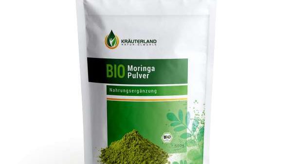 Bio Moringa Pulver 500g von Kräuterland Natur-Ölmühle bei Aikana